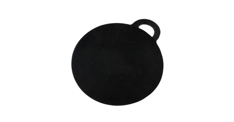 Placa gratar, fonta, rotunda, cu maner, 30 cm, Perfect Home | Okazii.ro