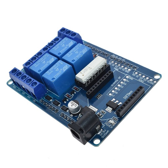 Modul placa expansiune 4 relee cu slot Xbee pentru arduino | Okazii.ro