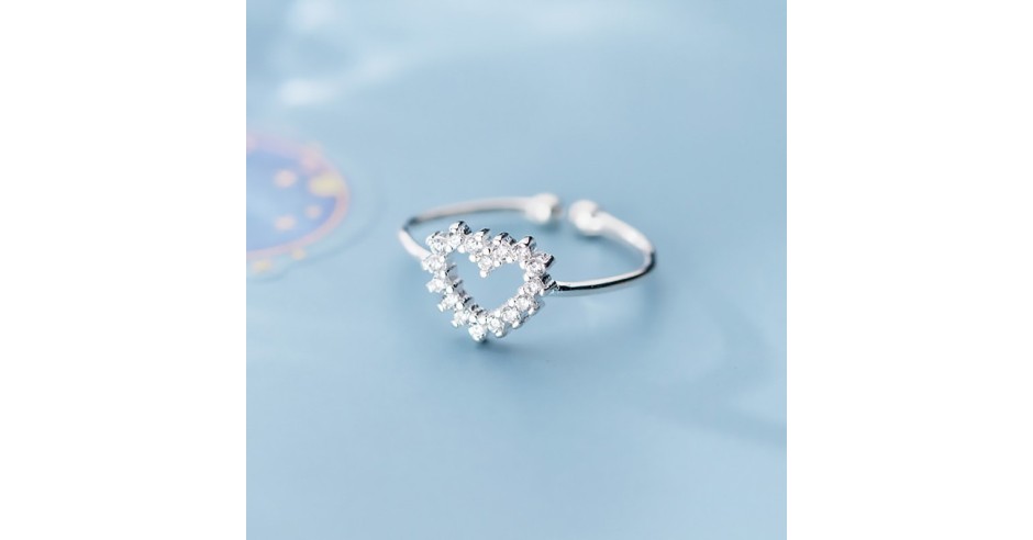 Inel Argint Cu Inima reglabil--- ARG14A, Argintboutique | Okazii.ro