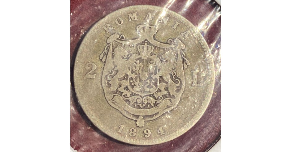 2 LEI 1894 ARGINT / SE VINDE PIESA DIN POZE | arhiva Okazii.ro