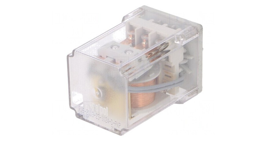 Releu electromagnetic 4PDT 24VDC 10A/250VAC industrial cu soclu | Okazii.ro