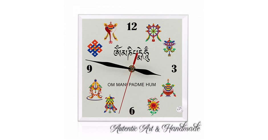 Ceas Feng Shui de birou cu 8 simboluri protectoare | arhiva Okazii.ro