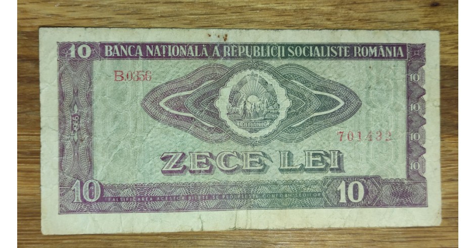 Romania - bancnota de colectie istorica - 10 lei 1966 - circulata ...