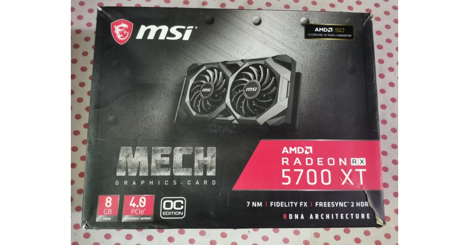 Placa video MSI RX 5700 XT MECH OC 8GB GDDR6 256-bit. | arhiva Okazii.ro
