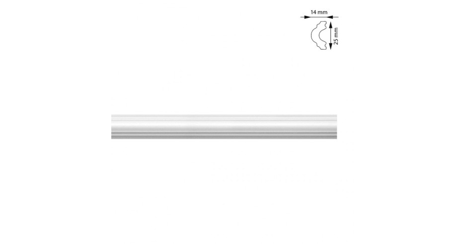 Plinta plastic, alba, 25x14 mm, 2 m | arhiva Okazii.ro