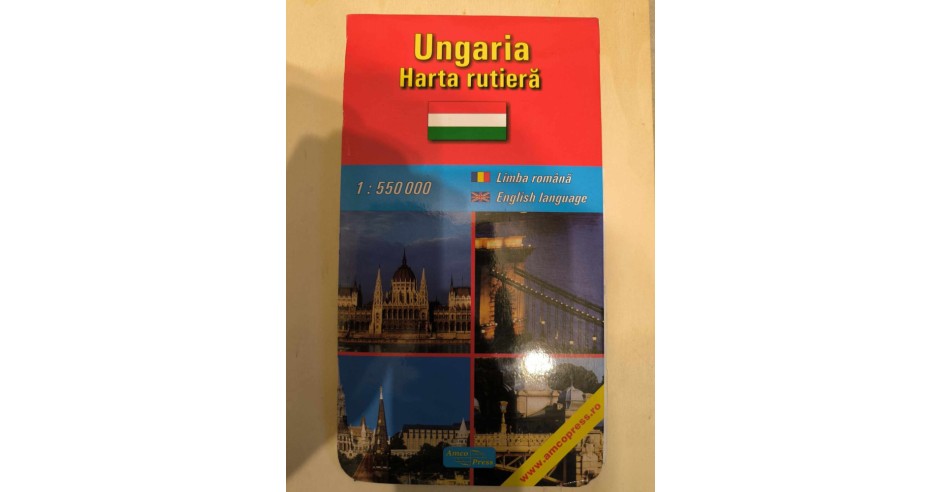UNGARIA - Harta rutiera scara 1:550000 | Okazii.ro