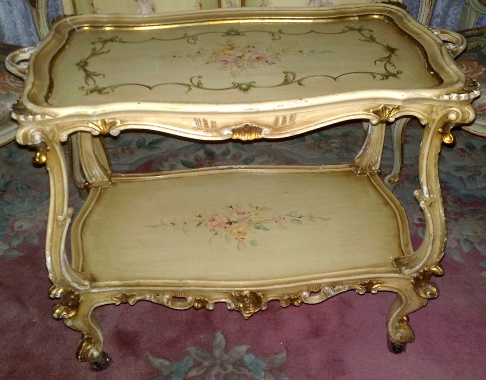 gheridon/carut bauturi/masa roti vintage, baroc venetian,MOBILA ANTICA ...