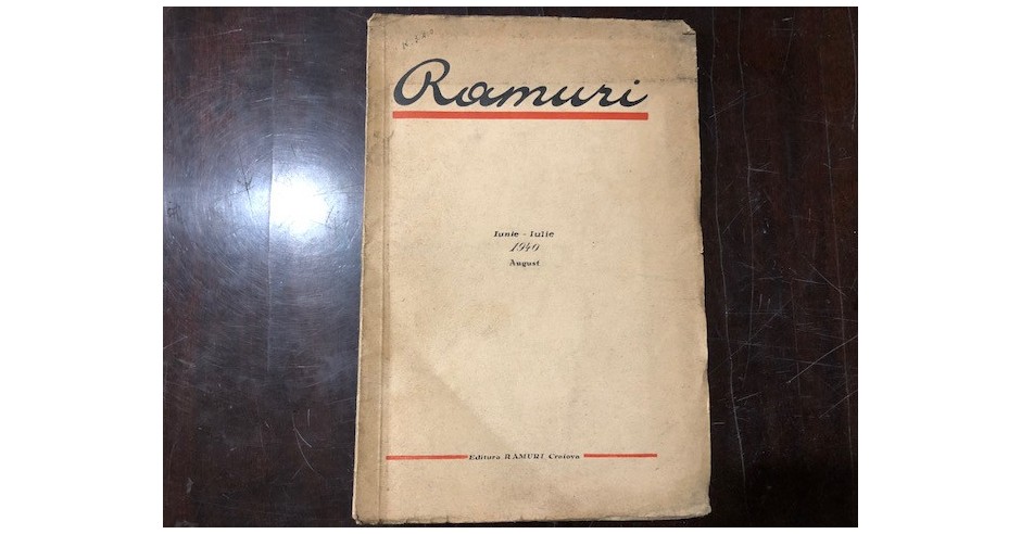 REVISTA RAMURI,IUNIE-IULIE ,1940,ARTICOL DESPRE EMINESCU,AUGUSTIN Z N ...