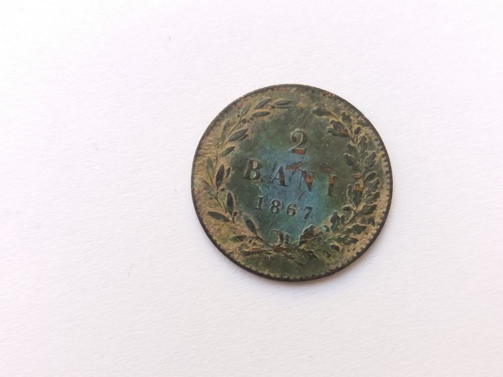 Romania 2 Bani 1867-nu e curatat | arhiva Okazii.ro