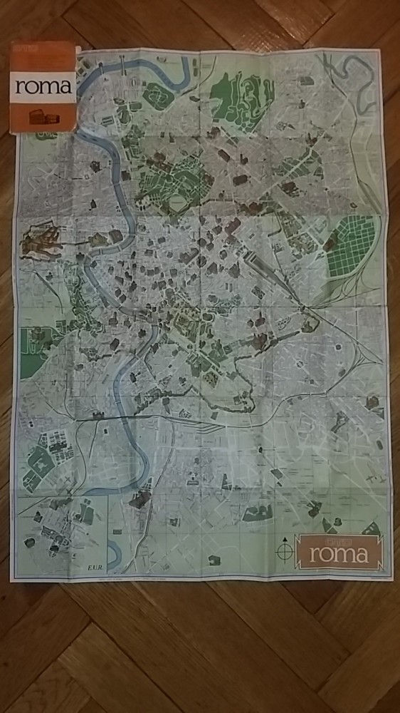 Harta turistica ROMA plan oras turistic monumente 3D Rome Italia ...