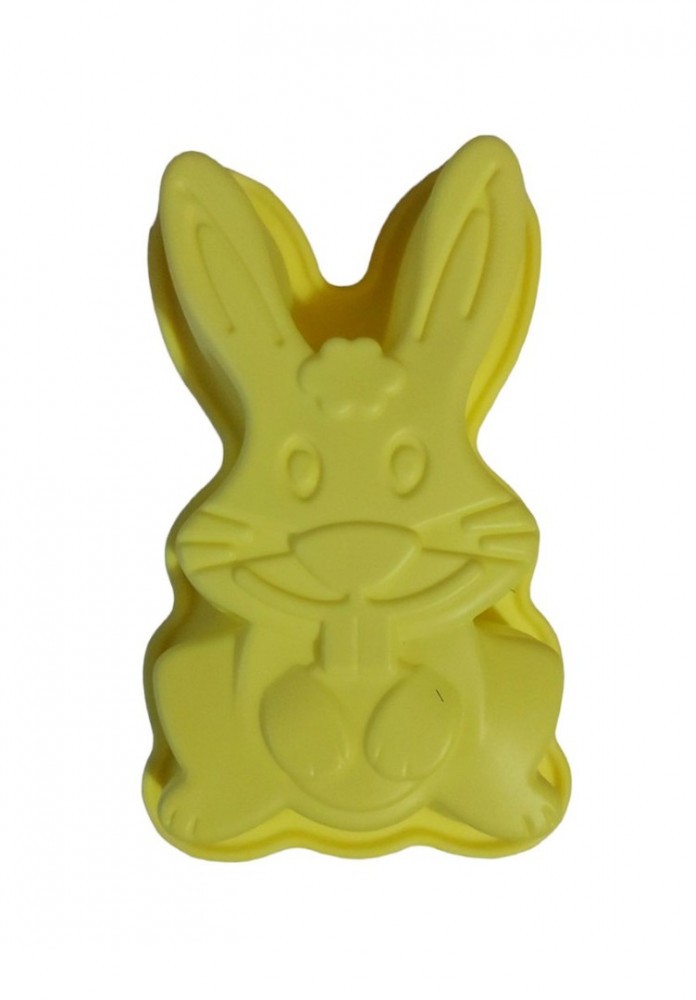 Forma silicon in forma de Iepure, Pentru blat tort sa prajituri, Galben ...