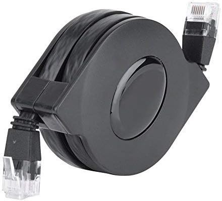 Cablu Ethernet C 6 Ultra plat, retractabil reglabil Cablu de rețea LAN ...