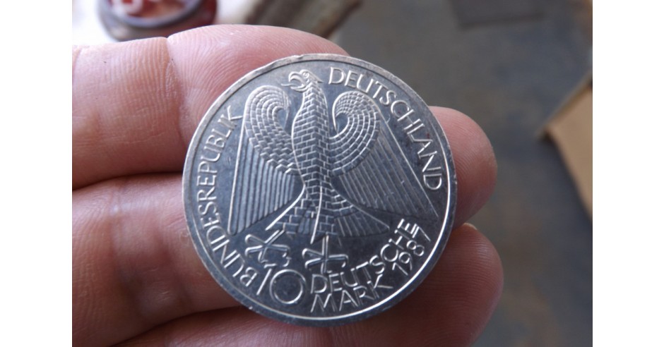 Moneda germana din argint.10 mark 1987., Europa | Okazii.ro