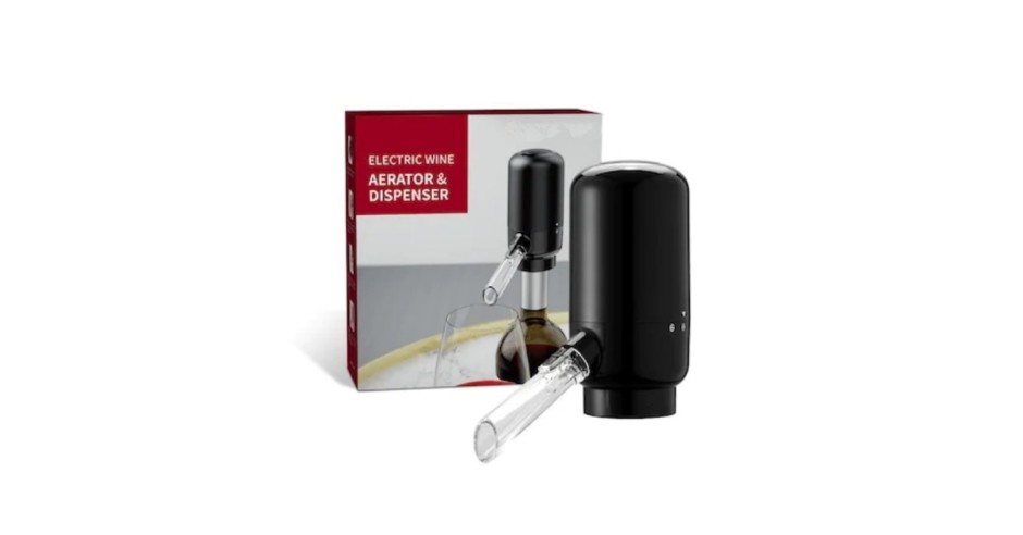 Dozator Electric Vin cu Aerator, Decantor Automat, LED, Baterii, Tub ...