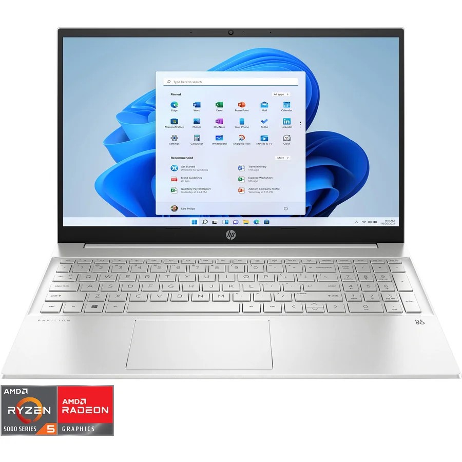 Laptop HP Pavilion 15-eh1015nq cu procesor AMD Ryzen? 5 5500U, 15.6 ...