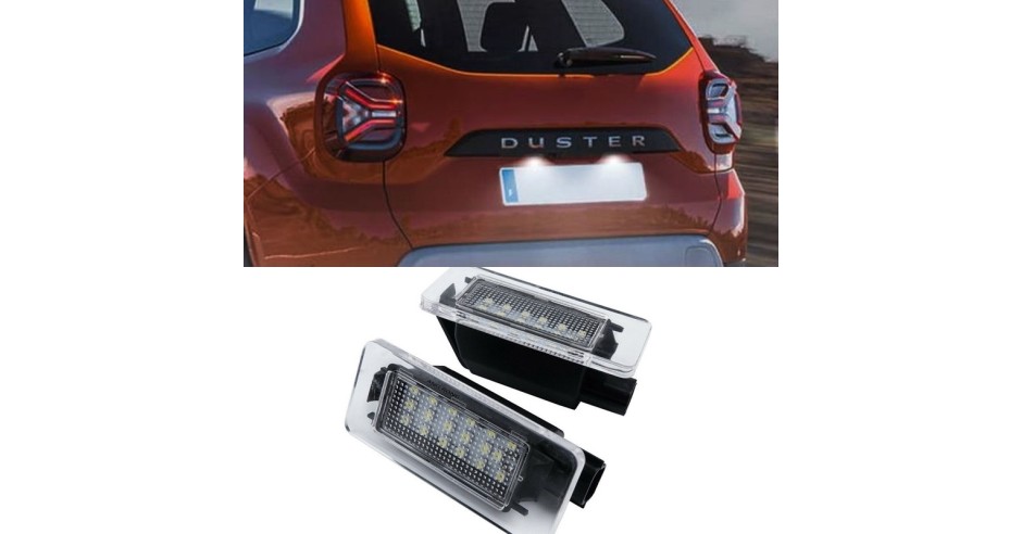 Lampi led numar inmatriculare dedicate Dacia Duster 2 2018 - 2023 ...