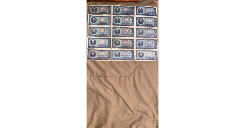 100 LEI 1966, LOT 15(CINCISPREZECE) BANCNOTE CIRCULATE / STAREA din ...