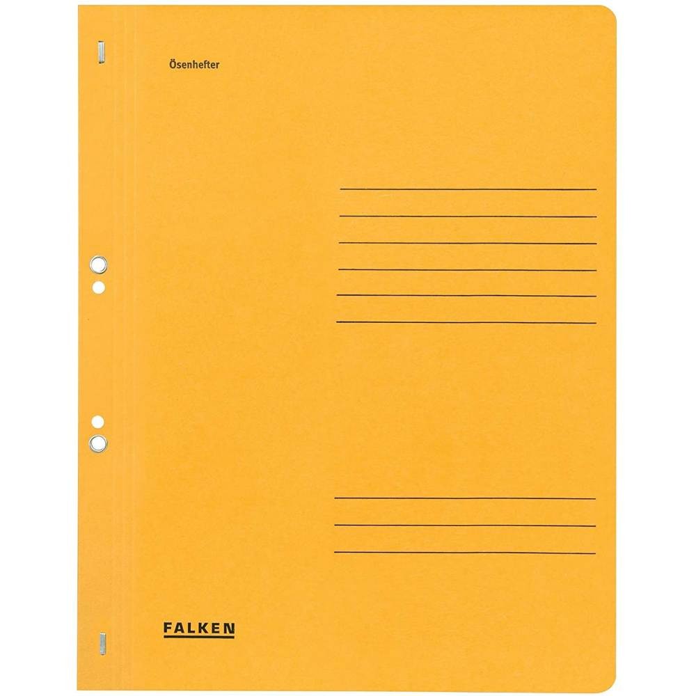 Dosar A4 cu Capse 1/1 Carton, Exacompta Falken, Galben, Dosar de Carton ...