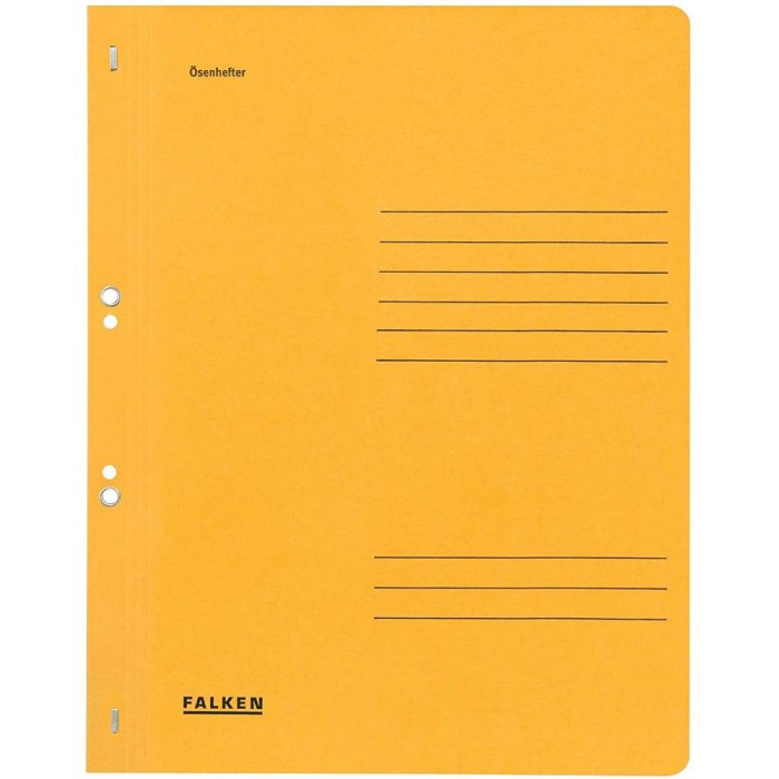 Dosar A4 cu Capse 1/1 Carton, Exacompta Falken, Galben, Dosar de Carton ...