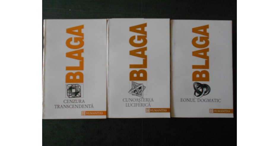 LUCIAN BLAGA - TRILOGIA CUNOASTERII 3 volume | arhiva Okazii.ro