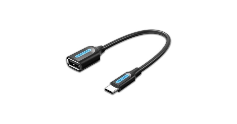 Cablu USB 2.0 A mama - USB type C tatat 15cm cupru ecranat negru ...