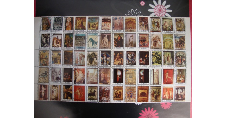 AJMAN 1972 BLOC ARTA 60 TIMBRE FORMAT MARE | arhiva Okazii.ro