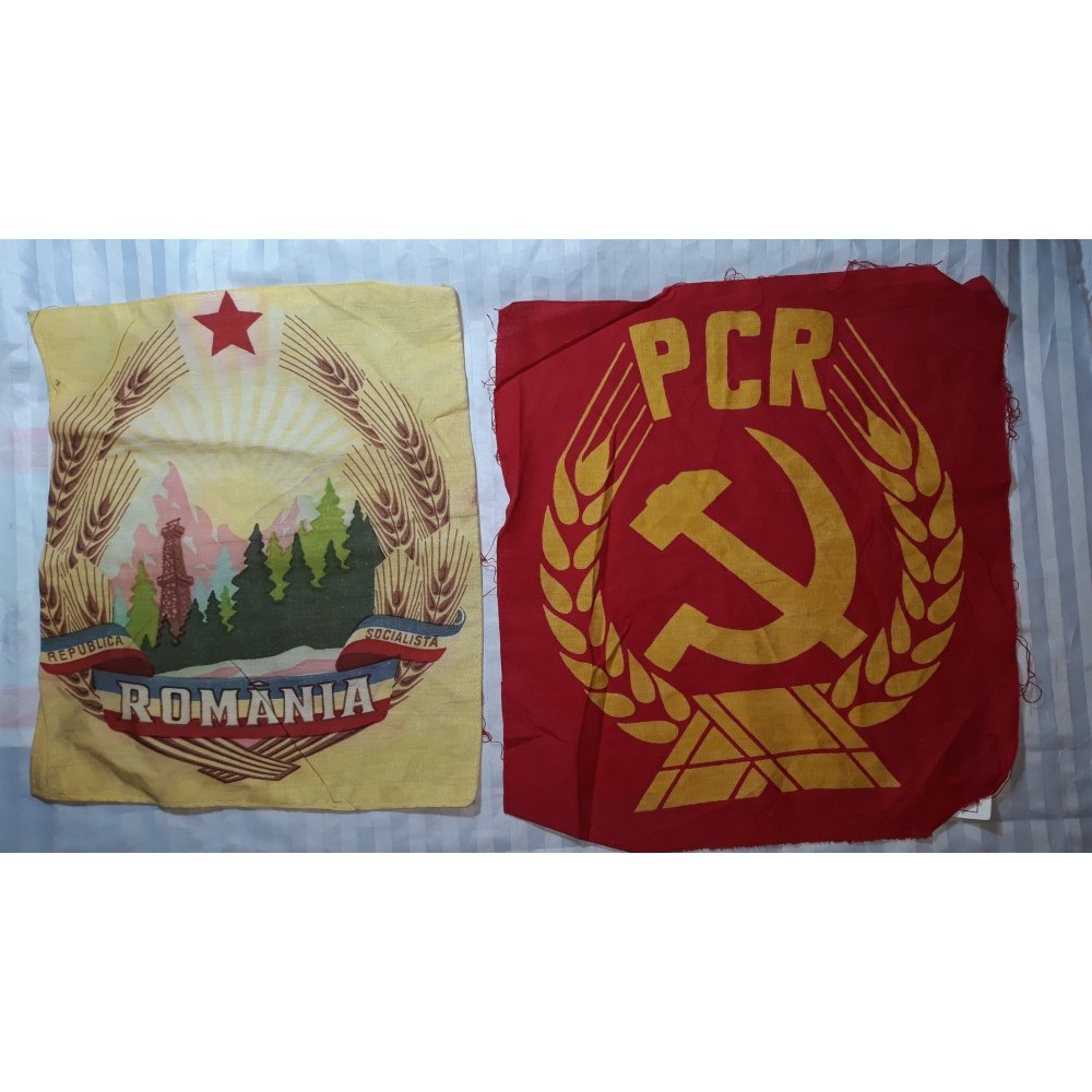 STEMA RSR SI PCR - ANII 1960 - 70 - PANZA BUMBAC - ETICHETA DE ...