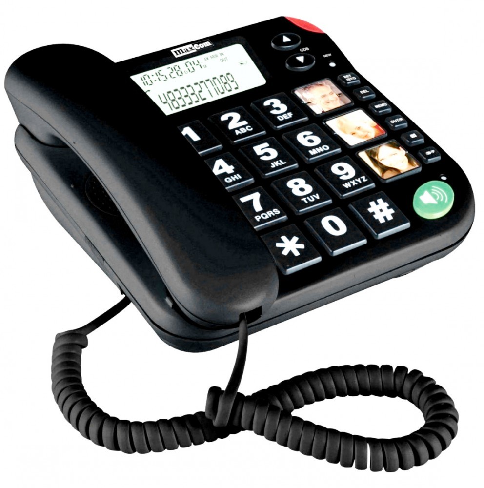 Telefon fix MaxCom KXT480 negru | arhiva Okazii.ro