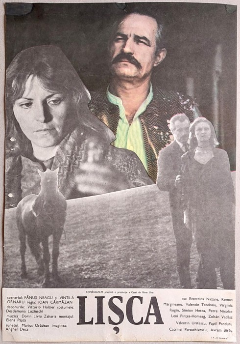 Lisca - afis film romanesc, Romaniafilm 1983, cinema Epoca de Aur | Okazii.ro