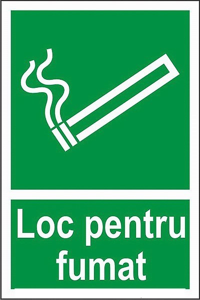 Indicator cu Semnul Loc pentru fumat Best View | arhiva Okazii.ro