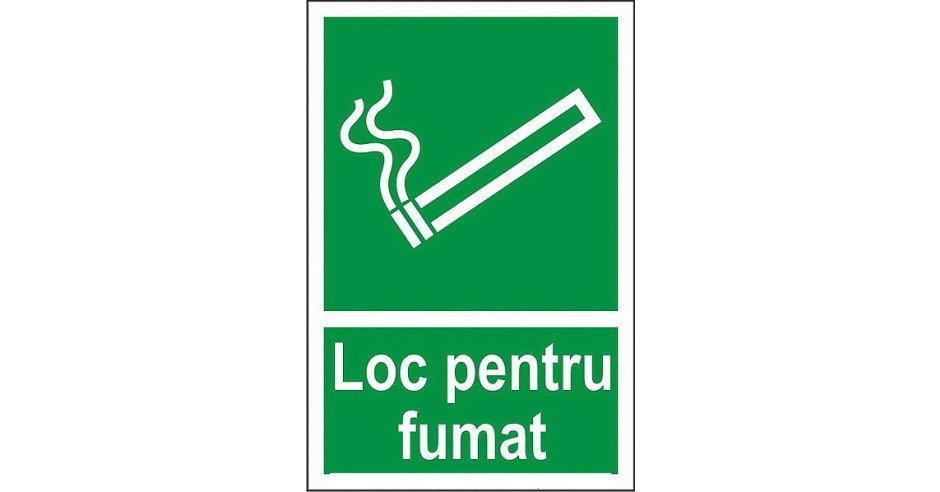 Indicator cu Semnul Loc pentru fumat Best View | arhiva Okazii.ro