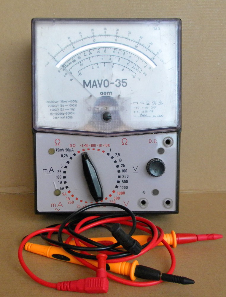 Aparat de masura analogic romanesc MAVO-35, multimetru vintage ...