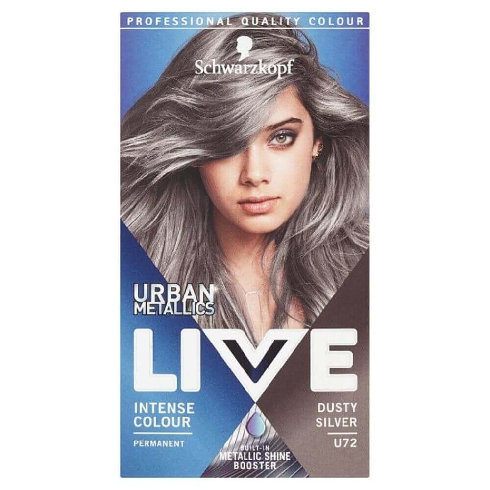 Vopsea Par Permanenta LIVE Urban Metallics, U72 Dusty Silver, 142.5 ml ...