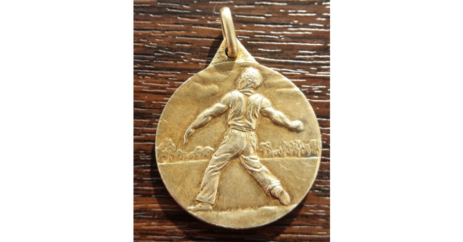 (A39) MEDALIE DIN ARGINT PLACATA CU AUR ITALIANA - SPORTIVA - 1956 ...