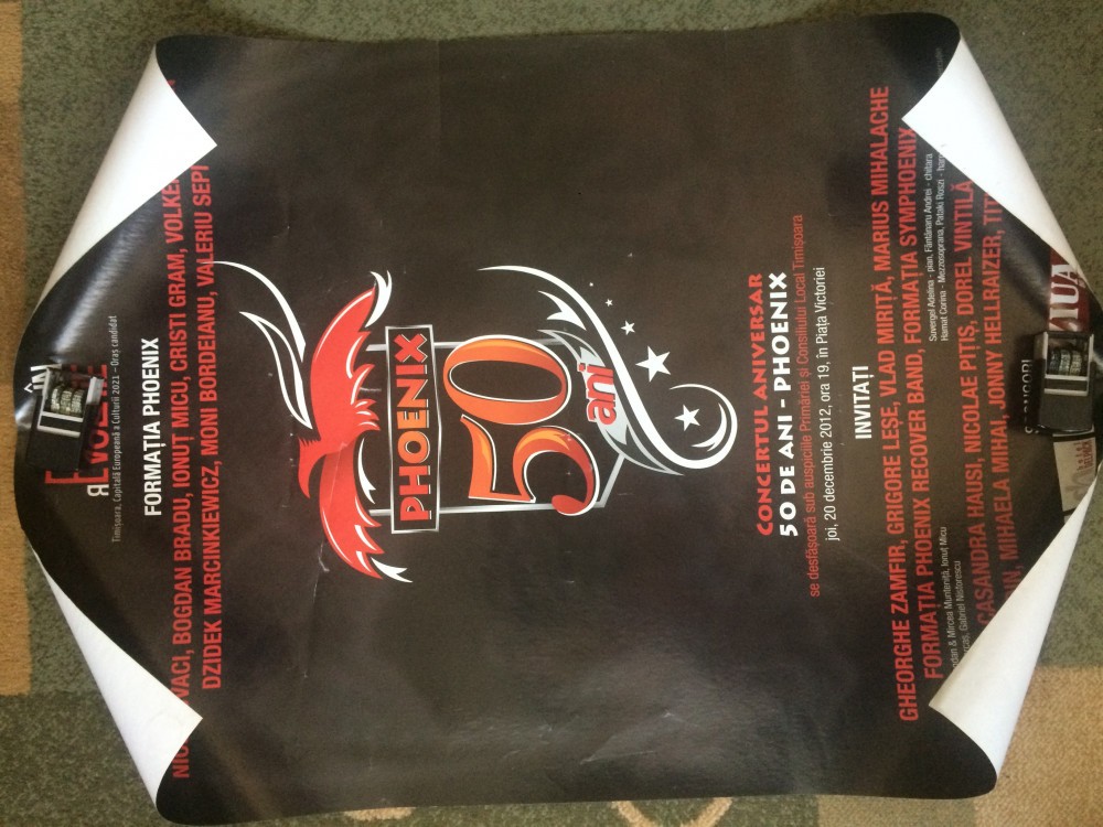Formatia phoenix poster afis concert aniversar 50 ani timisoara fan ...