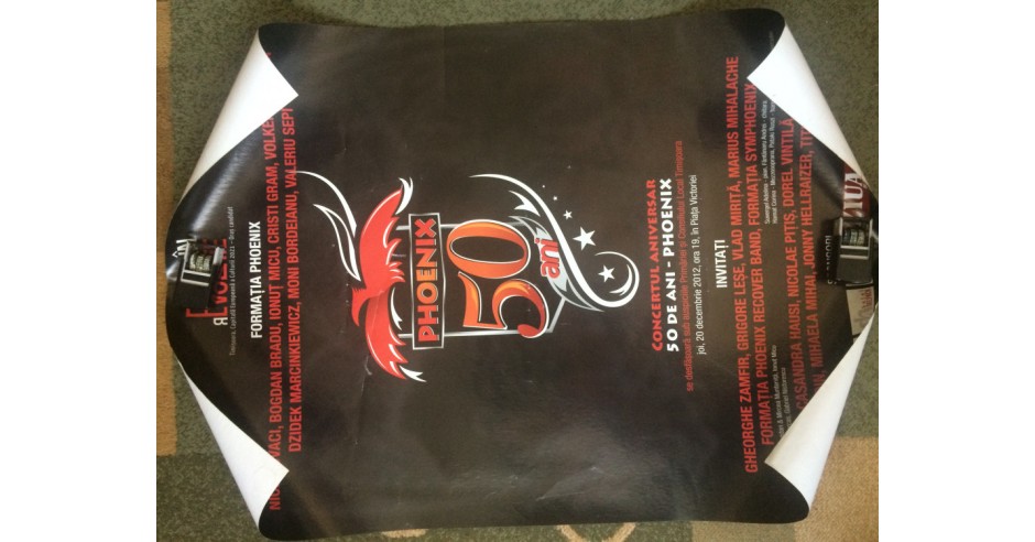 Formatia phoenix poster afis concert aniversar 50 ani timisoara fan ...