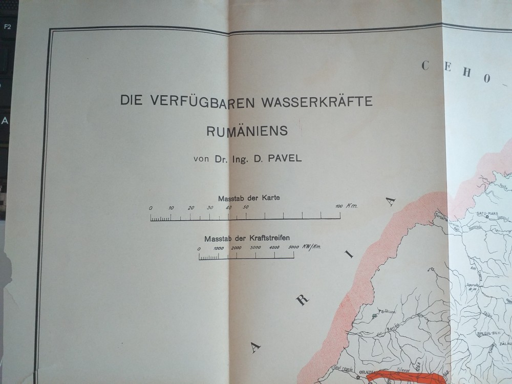 HARTA APELOR ,ROMANIA MARE 1929 | arhiva Okazii.ro