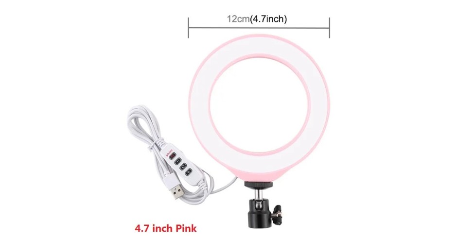 L Ring Light LED reglabil, Light Ring pentru Tik Tok, YouTube, Machiaj ...