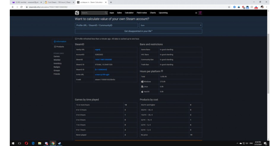 Cont steam 10 ani vechime + inventar CS:GO + alte jocuri | arhiva Okazii.ro