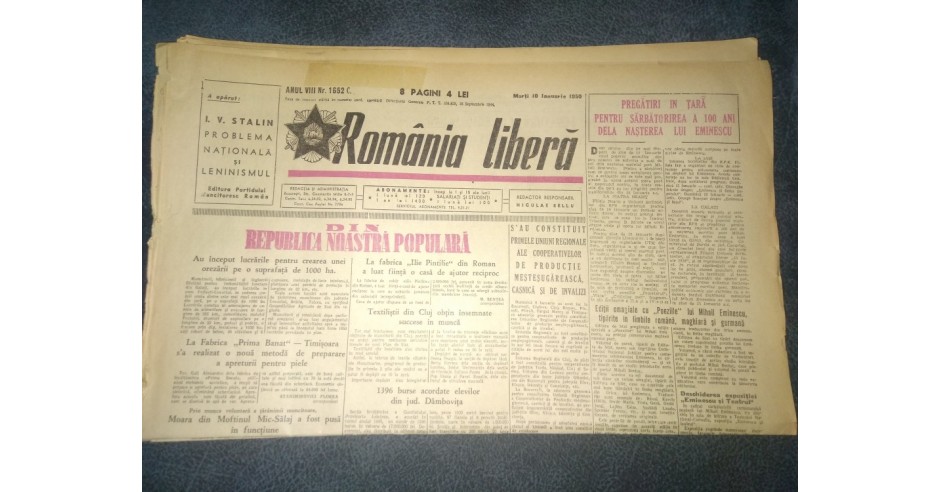 18 ZIARE ROMANIA LIBERA 1950 1951 | Okazii.ro