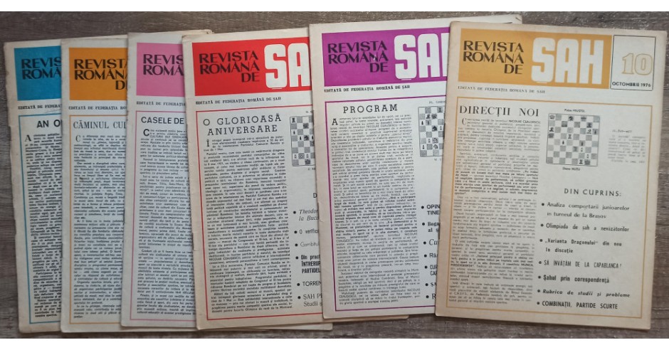 Revista Romana de Sah 1976 (6 numere) | Okazii.ro