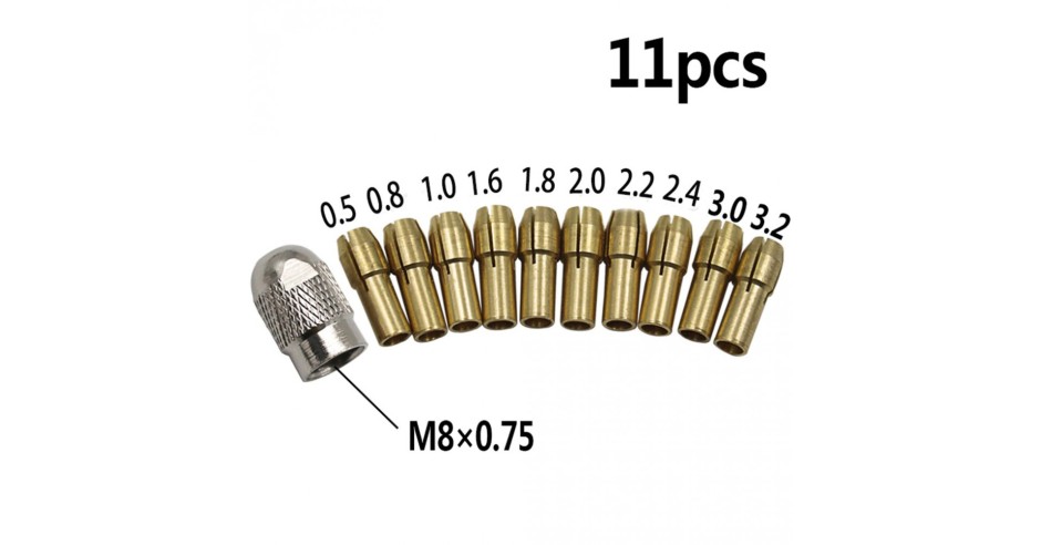 DREMEL set de 10 adaptoare ptr. mini MANDRINA | arhiva Okazii.ro