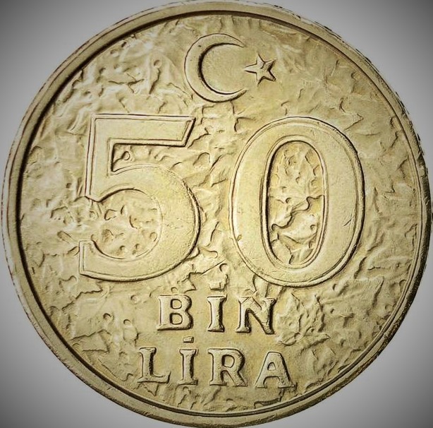 Moneda 50 BIN LIRA - TURCIA, anul 1999 *cod 639 A, Europa | Okazii.ro