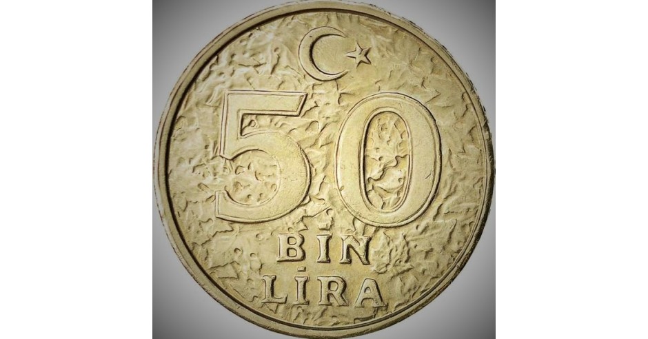 Moneda 50 BIN LIRA - TURCIA, anul 1999 *cod 639 A | arhiva Okazii.ro