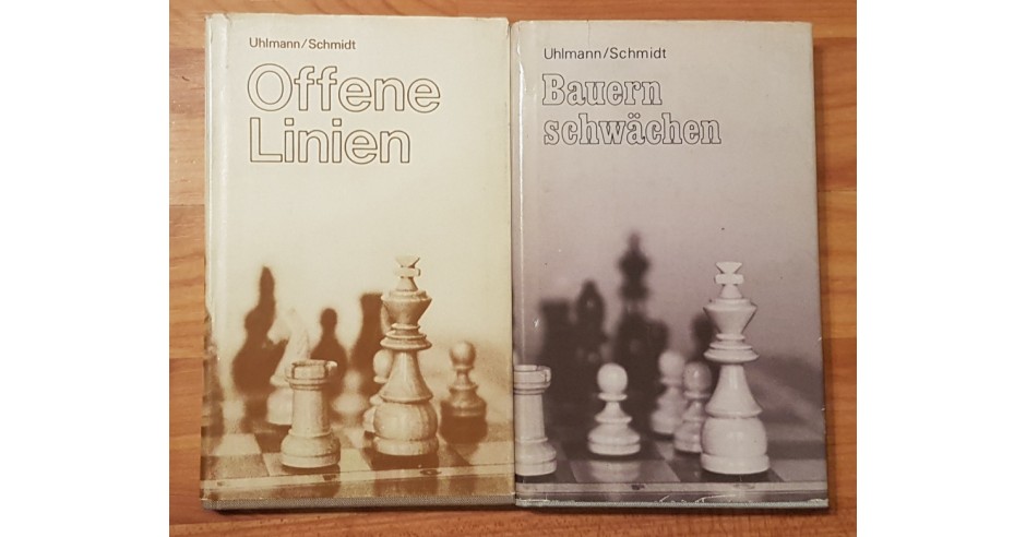 Set 2 carti de sah de Wolfgang Uhlmann si Gerhard Schmidt. In germana ...