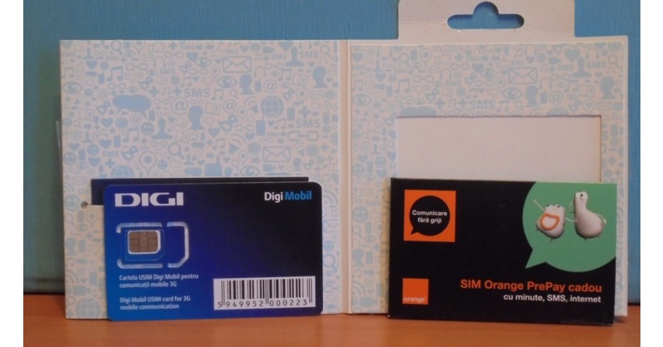 CARTELA DIGI MOBIL, SIM ORANGE PREPAY CADOU - 3 EURO OPTIUNEA MONEDE ...