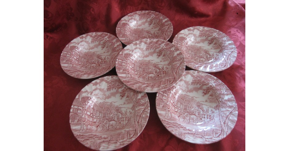 SET FARFURII SUPA PORTELAN ENGLEZESC MYOTT STAFFORDSHIRE MODEL ROYAL ...