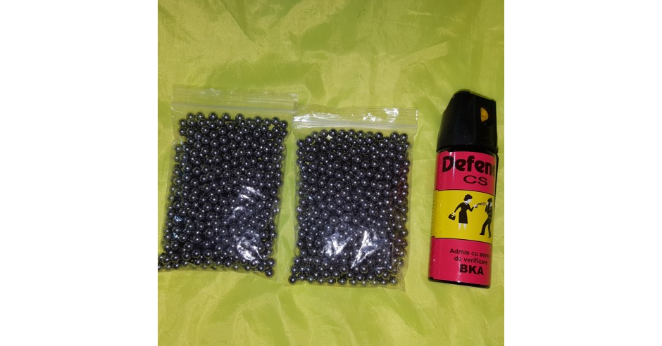 1.000 BILE METAL OTEL FIER 6 MM NUMAI PT WALTHER P 99 + SPRAY | arhiva ...