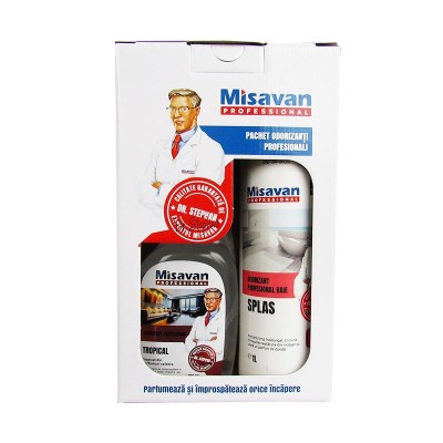 Pachet: Odorizant profesional pentru baie Splas 1 litru si Odorizant ...