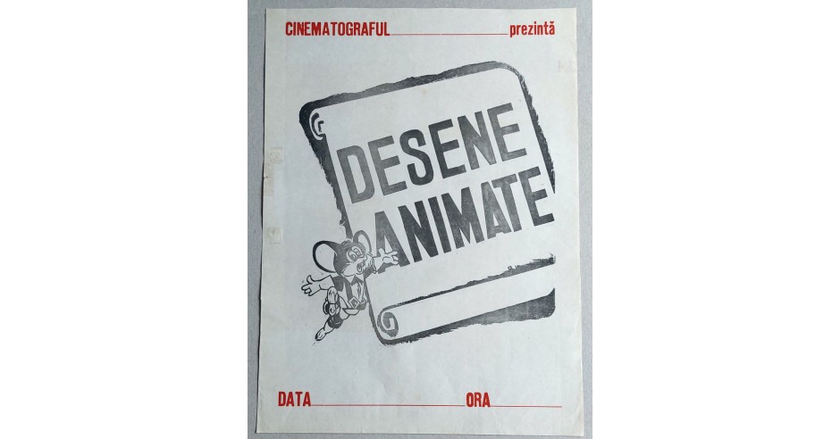 Afis de desene animate, cinema Animafilm si Romaniafilm anii 70-80 ...